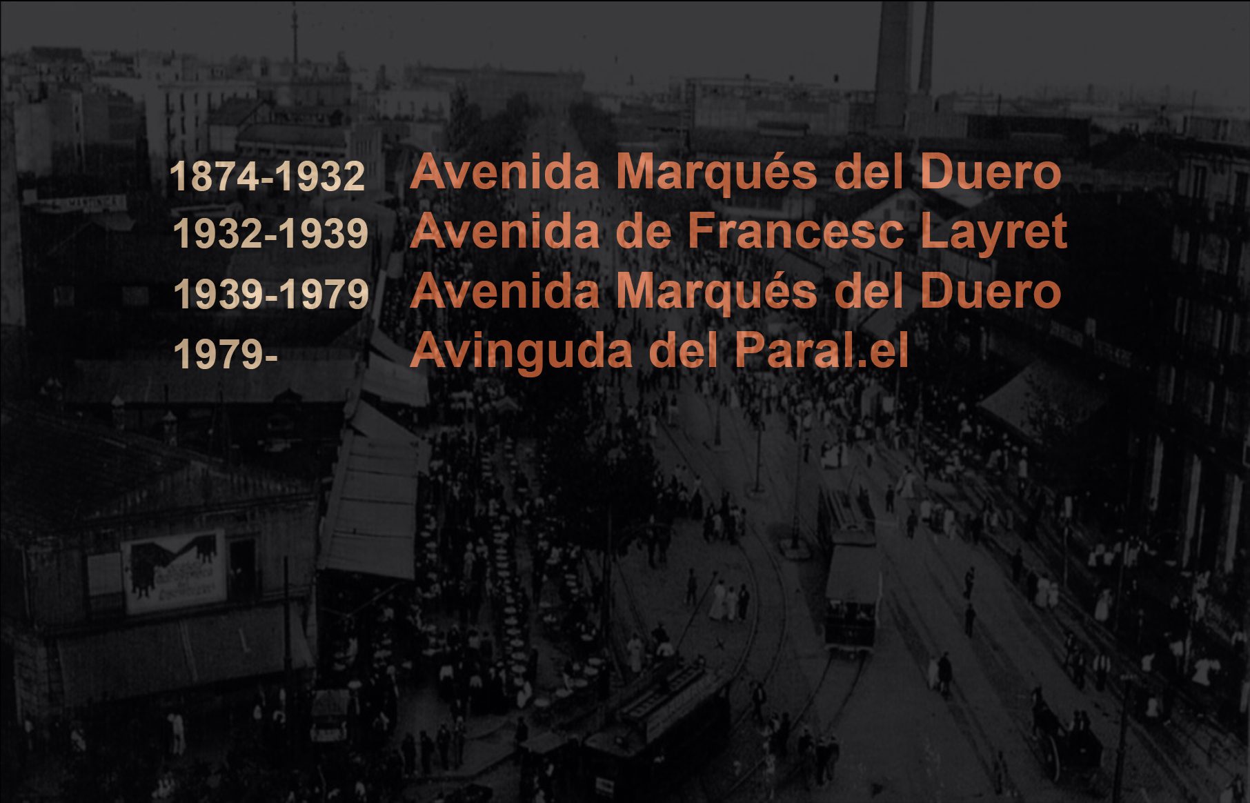 EL PARALELO DE BARCELONA - BARCELONA MEMORY